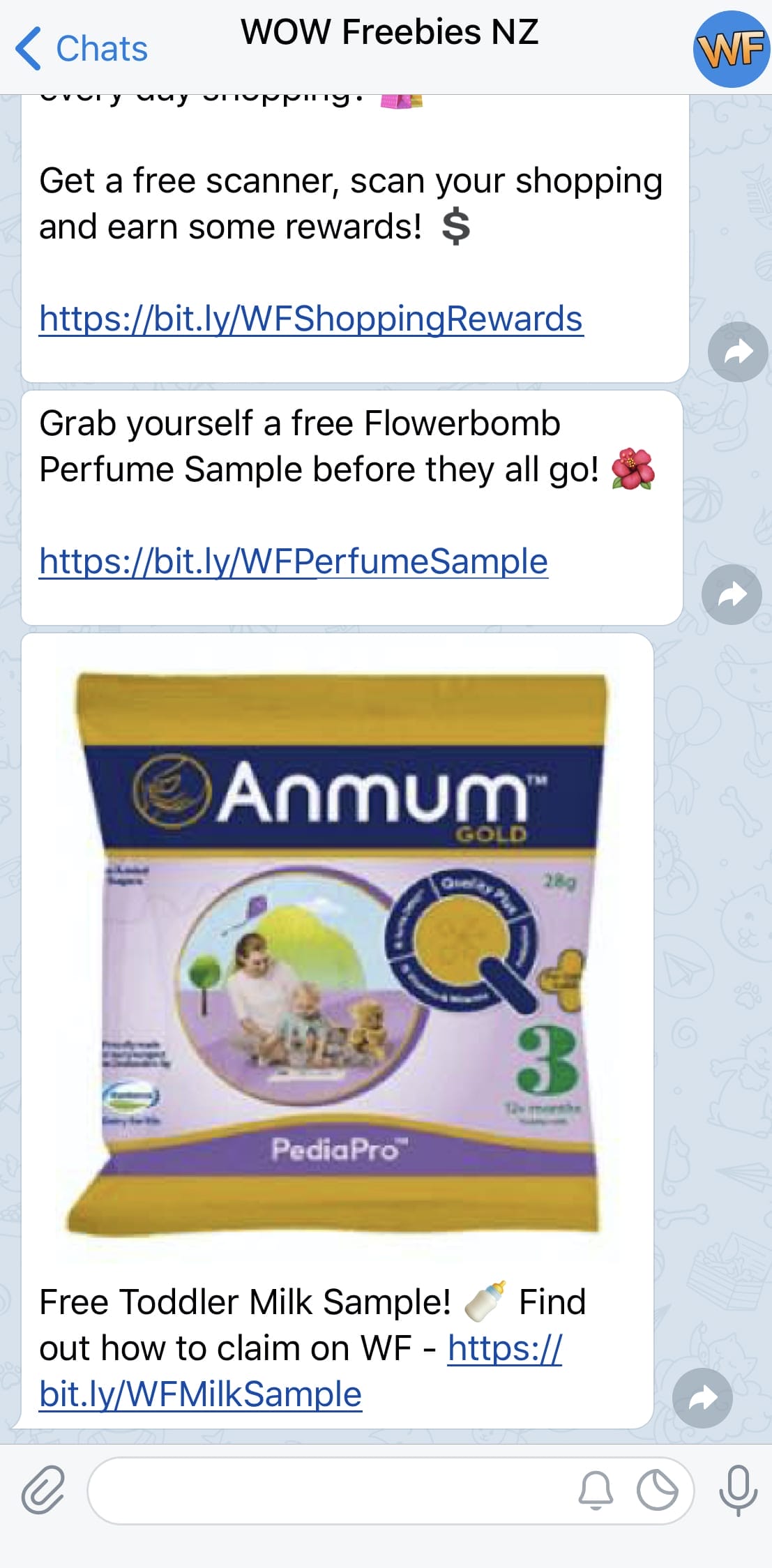 Follow On Telegram for Freebie Alerts | WOW Freebies New Zealand